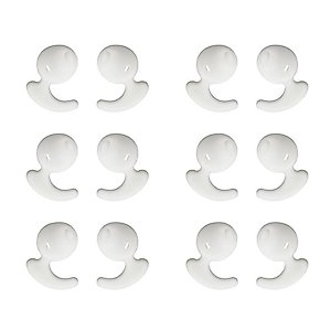 6 Pair Anti-Slip Silicone Replacement Ear Tips for Galaxy S7edge S7 S6 Edge, Samsung Level U EO-BG920 Earphone [Sport] (White)