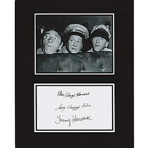 Kirkland The Three Stooges 8 X 10 Photo Display Autograph on Glossy Photo Paper