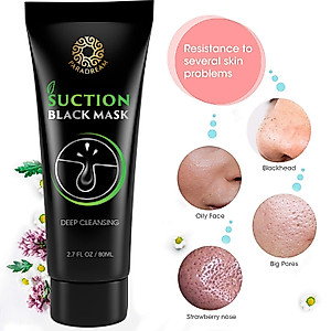 Blackhead Remover Mask, 80ML Purifying Peel Off Mask Remover Mask, Charcoal Face Mask for Deep Cleansing Blackheads