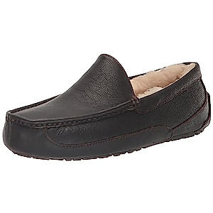 UGG Men's Ascot Discontinued Slipper, Dark Spice, 10