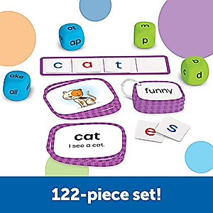 Learning Resources Skill Builders! Kindergarten Reading Activity Set - 122 Pieces, Ages 5+ Kindergarten Learning Essential Materials, Reading Activities for Kids, Kindergarten Homeschool Supplies