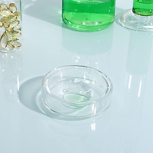 Petri Dishes with Lids Glass Petri Dishes Culture High Borosilicate Petri Dishes 5Pcs