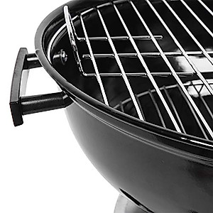 ROVSUN 18 inch BBQ Charcoal Grill, Outdoor Portable Kettle Barbecue Grill with Stand, Heat Control,Camping Patio Backyard Picnic