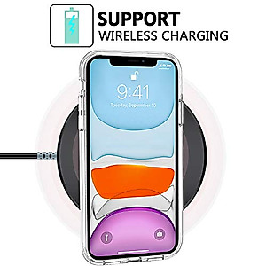 FanTEK Compatible for iPhone 11 Case, Clear Crystal TPU Phone Cases Compatible with iPhone 11 6.1 Inch