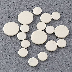 ROSENICE 17pcs Clarinet Pads Bb Clarinet Woodwind Instrument Pads