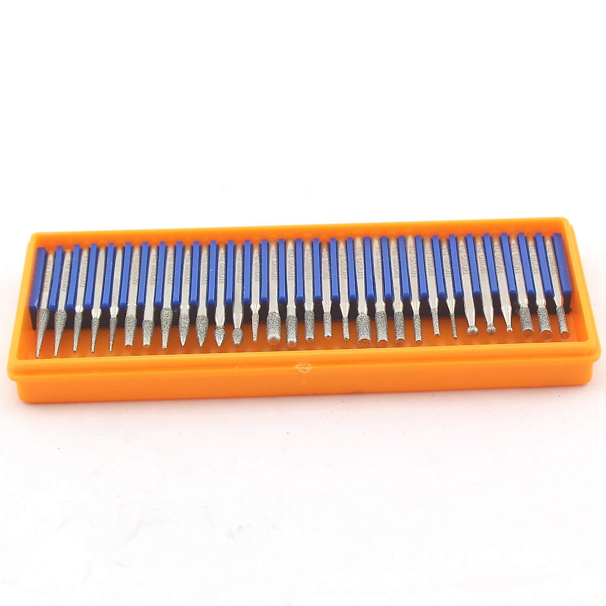 JINGLING Diamond Grinding Head Set Carving Bur Rotary Bit for Electric Nail Drill Shank 3/32"