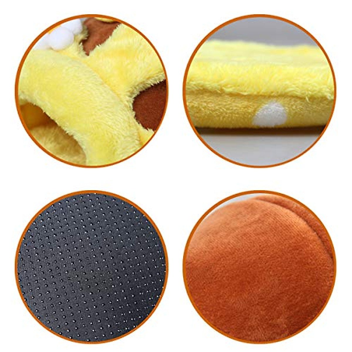 Eurobuy Rabbit Guinea Pig Hamster House Bed Cute Small Animals Pet Fleece Winter Warm Cozy Bed Hedgehog Winter Nest Cage Hamster Accessories