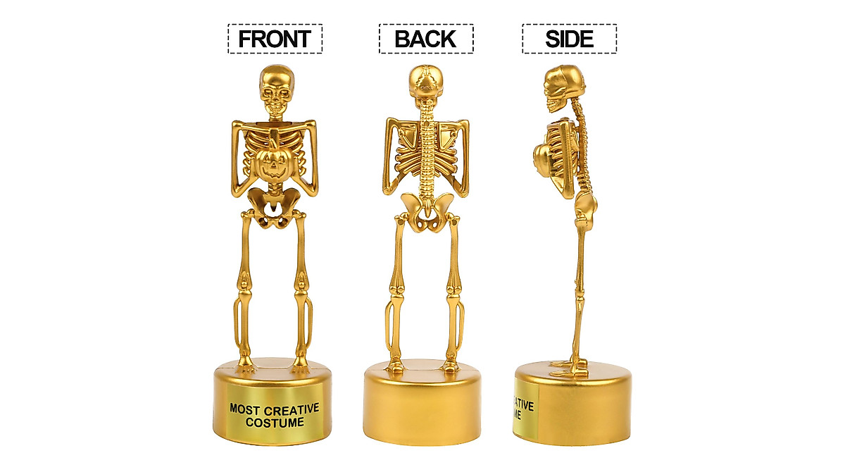 CCINEE Halloween Skeleton Trophy - Best Costume Awards