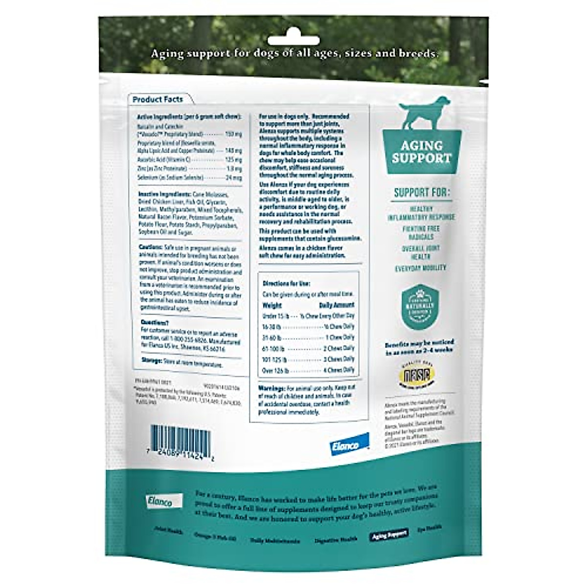 Alenza Soft Chews Aging Support for Dogs, 90 count, (86601710)