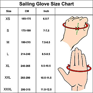 MRX BOXING & FITNESS Winter Men Sailing Gloves Full Fingers All Weather Gripping Gloves (Large)