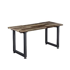 Vari Table 60x24 - Computer Desk with Durable Finish & Built-In Cable Management Tray - Modern Computer Furniture Table for Work or Home Office - Stand-Alone Workstation or Side Table (Reclaimed Wood)