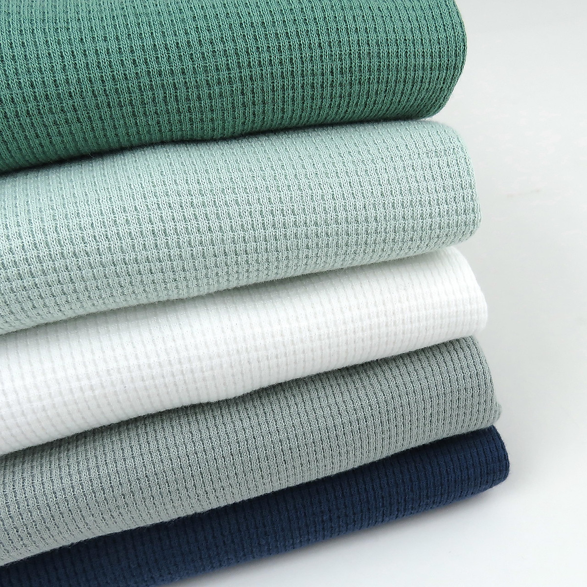 HonestBaby 5-Pack Waffle Henley Long Sleeve Shirts 100% Organic Cotton for Infant Baby and Toddler Boys, Unisex , Good Natured, 24 Months