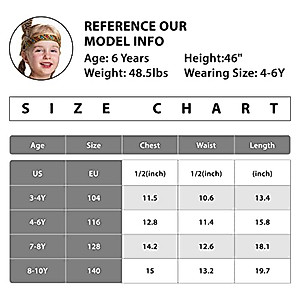 IKALI Girls Native American Costume, Kids Indian Costume Toddlers Children Halloween Role Play Costume Outfit Dress-Up Set