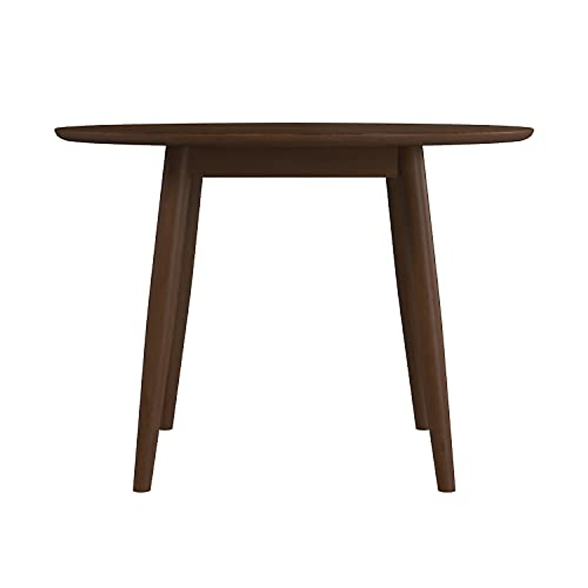 Amazon Brand – Rivet Mid-Century Round Wood Dining Table, 42"W, Chestnut
