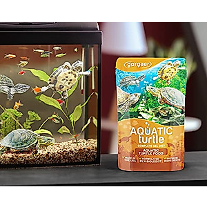 Gargeer 3oz Aquatic Turtle Food for Advanced Breeders Only. Complete Gel Diet for Hatchlings, Juveniles & Adults. Made in The USA Using Premium Ingredients, Growth Enhancing Fortified Gourmet Formula