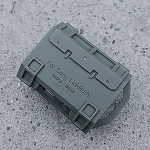 FatBear Tactical Military Grade Rugged Shockproof Armor Protective Skin Case Cover for Sony LinkBuds WF-L900 Wireless Earphones (Green)