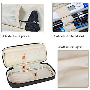 Teamoy Stethoscope Case Compatible with 3M Littmann, ADC, Omron Stethoscope, Stethoscope Carrying Case Travel Bag for Nurse Accessories, Black