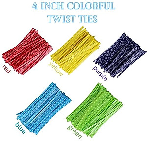 100 Pcs Clear Plastic Cellophane Bags Goodie Bags [6x10] - Party Favor Bags | 4" Twist Ties | Cookie Bags | Candy Bags | Clear Gift Bags | Treat Bags with Ties | Cellophane Treat Bags