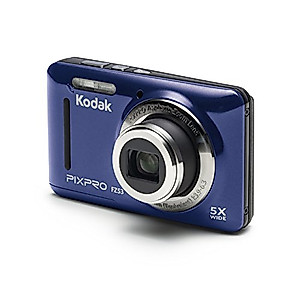Kodak FZ53-BL Point and Shoot Digital Camera with 2.7" LCD, Blue (Renewed)
