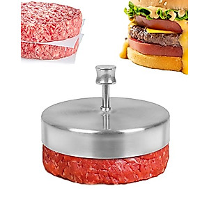 Burger Press - Hamburger Patty Maker, 3.6"/9.5cm Stainless Steel Pie Press Mold.