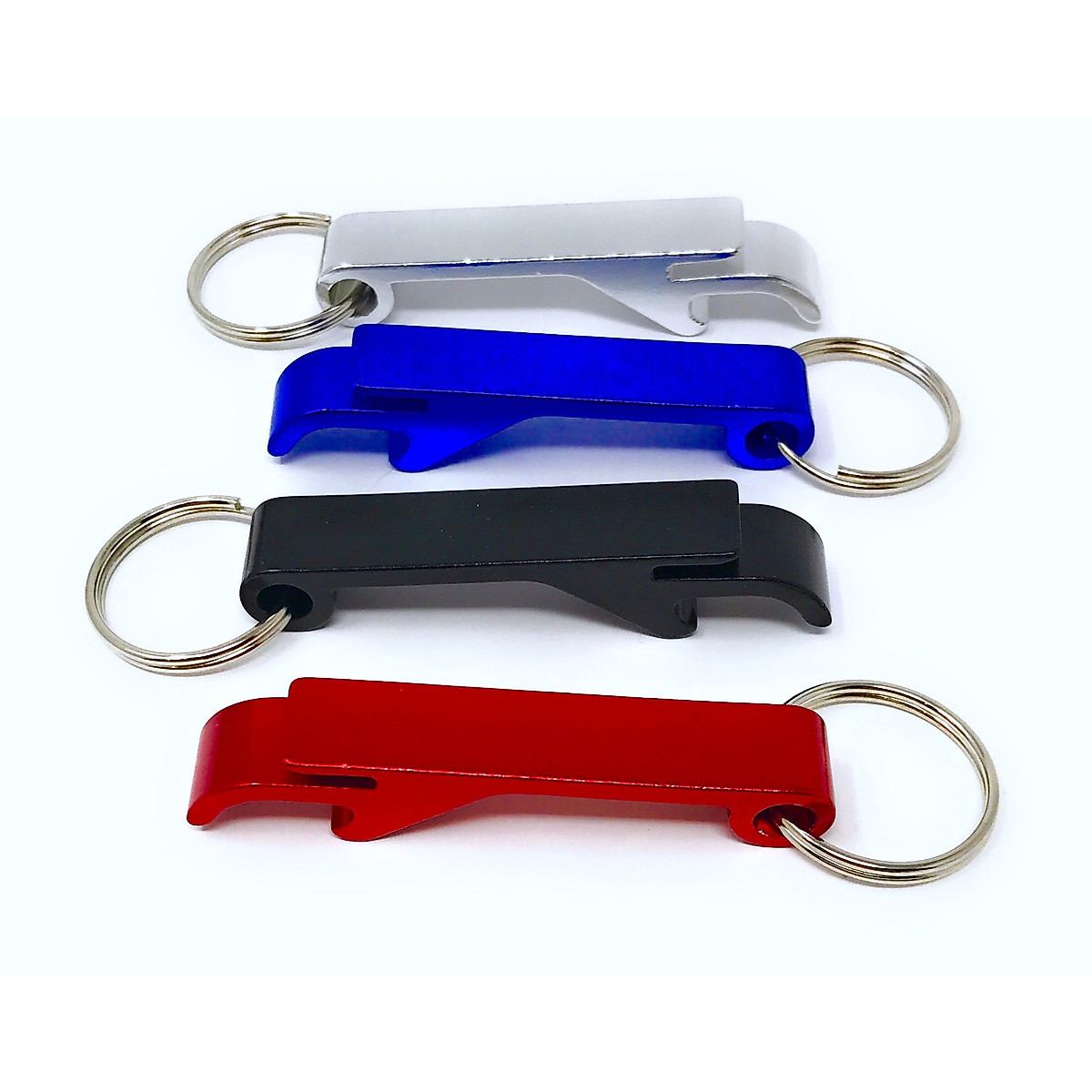 24 Bulk Bottle Opener Keychain Assortment - Ideal Tailgating Gifts and Promotional Item