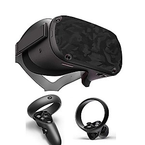 SopiGuard Skin for Oculus Quest Precision Vinyl Sticker Skin (3M Black Camo)