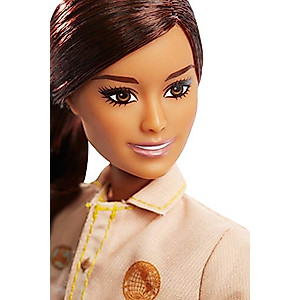 Barbie Wildlife Conservationist Doll, Brunette with Monkey and Notebook, Inspired by National Geographic for Kids 3 Years to 7 Years Old