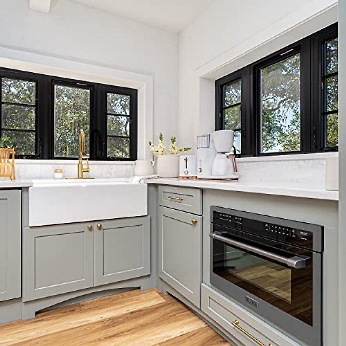 ZLINE 24" Built-in Convection Microwave Oven in Black Stainless Steel with Speed and Sensor Cooking