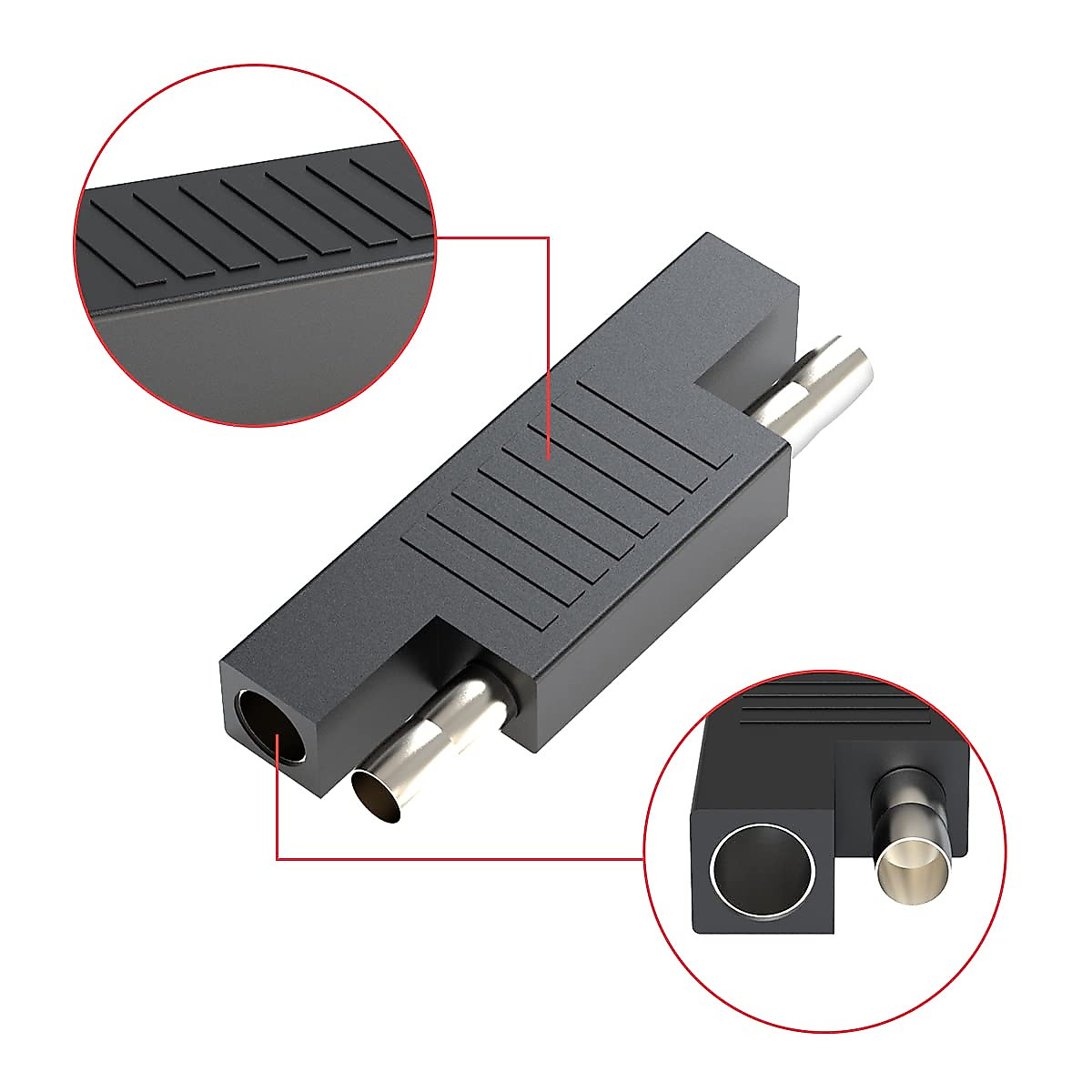 ELFCULB SAE Polarity Reverse Adapter SAE Connectors Quick Disconnect Plugs for Solar Panel SAE Extension Cable Battery Power Charger Maintainer(15 Pack)