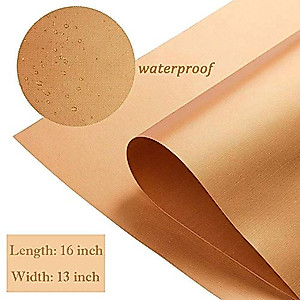 Grill and Baking Mat Set of 10, Copper Colored, 100% Non Stick, Easy Cleanup, 13 in x 15.75 in