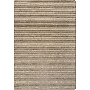 Beverly Rug Non-Slip Modern Rug 8x10 Solid Traditional Rubber Backing Machine Washable Soft Thin Indoor Area Rugs for Living Room Stain Resistant Non Shedding Casual Carpet (8 x 10 Beige)