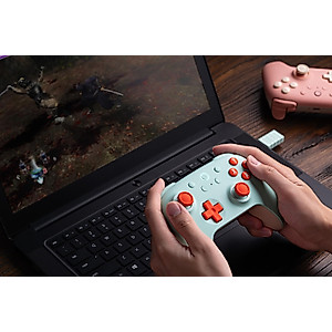 8BitDo Ultimate 2C Wireless Controller for Windows PC and Android, with 1000 Hz Polling Rate, Hall Effect Joysticks and Triggers, and Remappable L4/R4 Bumpers (Mint)
