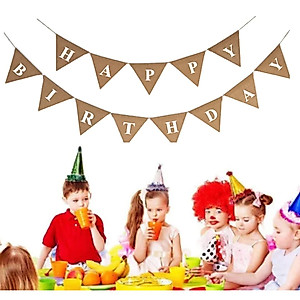 Happy Birthday Banner Burlap happy birthday banner Photo Props Burlap birthday banner Happy Birthday Bunting Birthday Party Decorations Birthday Party Decor Happy Birthday Sign