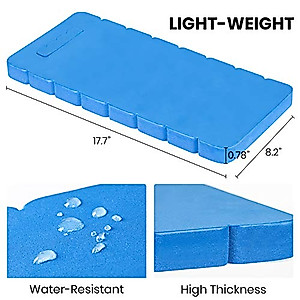 COSYLAND Garden Kneeler and Seat Foldable Soft Gardening Stool with Bonus EVA Kneeling Pad, 2 Pouches, Detachable Belt, Kneeler for Gardening Foldable Portable