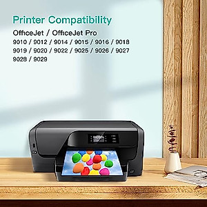 962XL Ink Cartridges Combo Pack Compatible for HP 962 XL HP962XL 962XL Black and Color Combo Pack Replacement for HP Officejet Pro 9010 9020 Series, 9015 9016 9018 9020 9025 Printers (4 Pack)
