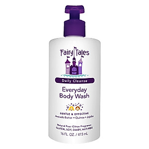 Fairy Tales Daily Cleanse Kids Body Wash, Everyday Body Wash for Kids and Toddler- Soap for Bath or Shower, No Harsh Chemicals or Toxins - 16oz