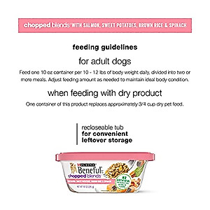 Purina Beneful Gravy, High Protein Wet Dog Food, Chopped Blends With Salmon - (8) 10 oz. Tubs