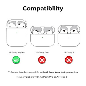 YONOCOSTA Cute Airpods Case, Airpods 2 Case, Corgi Dog Cool Funny 3D Animals Cartoon Puppy Shaped Full Protection Shockproof Soft Silicone Charging Case Cover Skin for Airpods 1st & 2nd Generation