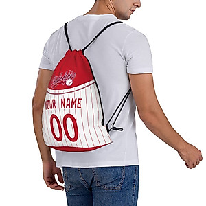 INAOO Drawstring Bags Philadelphia Personalized Backpack Gifts for Men Women