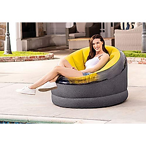 Intex Inflatable Empire Chair, 44" X 43" X 27", Color May Vary, 1 Pack