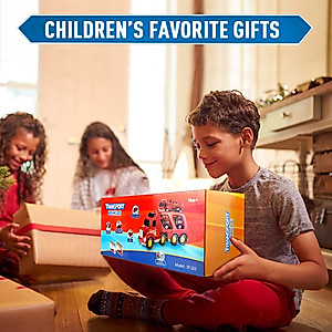 SLENPET Construction Truck Toys for 3 Years Old Boys Kids Toddlers, Vehicles Toy Set with Light and Sound, Large Transport Cargo Truck, Small Excavator, Crane, Mixer, Dumper Truck 5 in 1 Playset