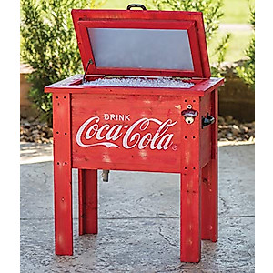 Leigh Country CP 98100 Coca Cola Vintage Cooler, 54-Quart, Red