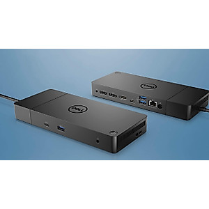 Dell WD19 130W Docking Station (with 90W Power Delivery) USB-C, HDMI, Dual DisplayPort, Black (Renewed)