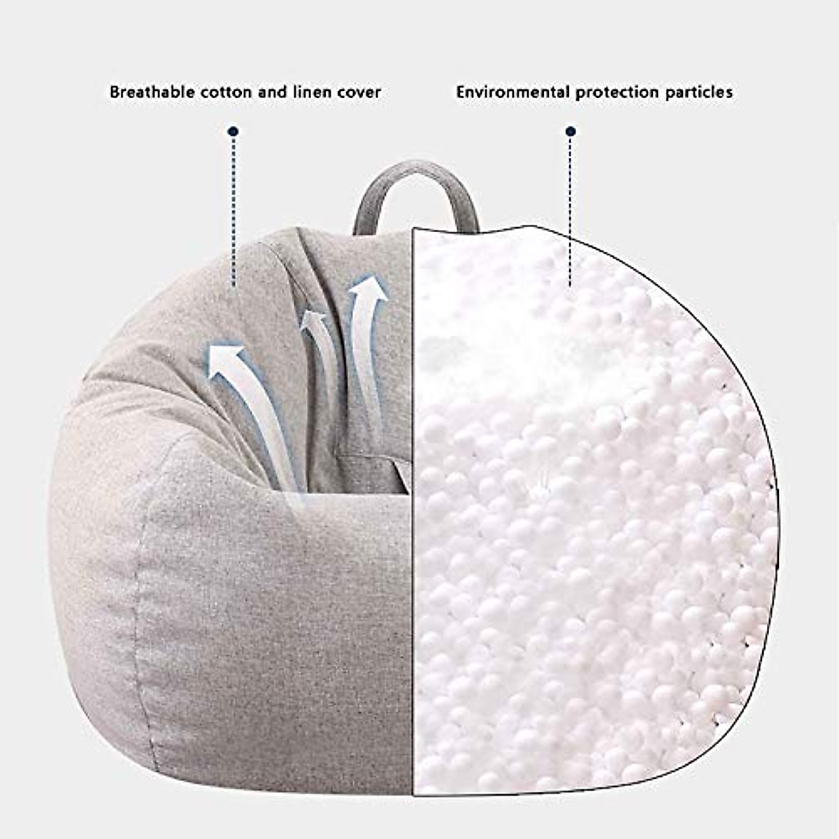 Lazy Sofa, Long Sitting Does Not Collapse, Easy to Clean, Independent Liner Creative Small Apartment Living Room Hotel Leisure Fabric Settee Chair,7080cm