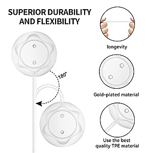 E ECSEM Charger Dock Compatible for Rose Toy Portable Magnetic Replacement Charging Stand Adapter with USB Charging Cable Cord for Rose Massagers,White