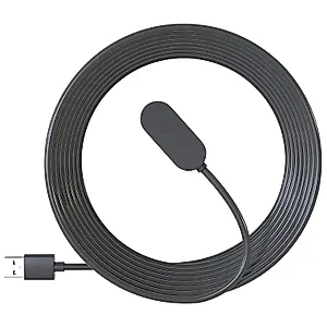 Arlo Indoor Magnetic Charging Cable - Arlo Certified Accessory - 8 ft, Works with Arlo Pro 5S 2K, Pro 4, Pro 3, Pro 4 XL, Ultra 2, Ultra, Ultra 2 XL, Go 2 and Floodlight Cameras, Black - VMA5001C