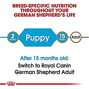 Royal Canin Breed Health Nutrition German Shepherd Puppy Dry Dog Food, 30 lb