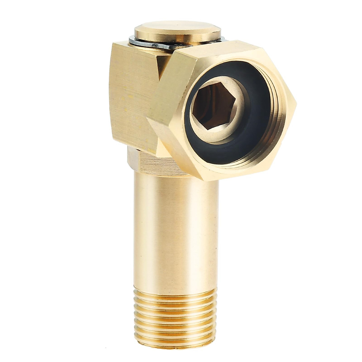 TEENGSE Hose Reel Swivel Fittings, Brass Garden Hose Adapter, Swivel Hose Reel Replacement Parts for Garden Hose Reel Cart