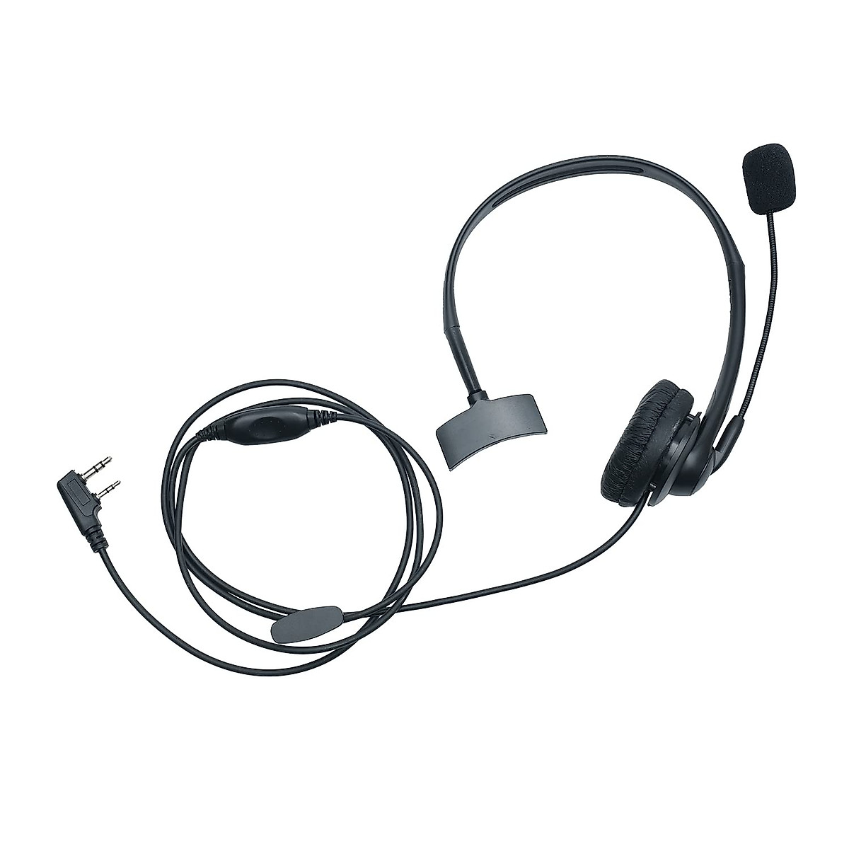 BVMAG Overhead Headset with Boom Mic for Walkie Talkie for Baofeng uv-5r bf888s Kenwood tk3300 H-777S RT19 RT22S pxton Wouxun Two Way Radio