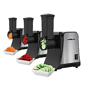 GoWISE USA GW88010 800-Watt Max 4-in-1 Electric Meat Grinder and Food Processor, Small, Stainless Steel